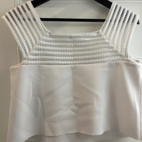 Milly | Tops | Milly White Crop Top | Poshmark